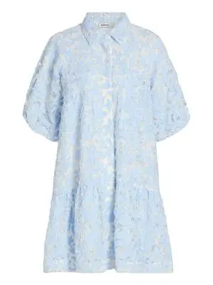 SIMKHAI Crissy Cotton Lace Minidress