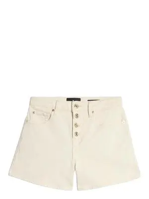 7 For All Mankind Kori A-line Denim Shorts - Moondust