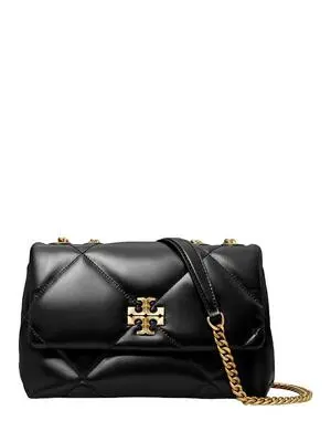 TORY BURCH Small Kira Diamond Leather Shoulder Bag