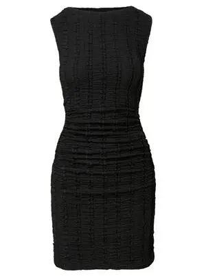 Veronica Beard Charissa Textured Sheath Mini Dress - Black