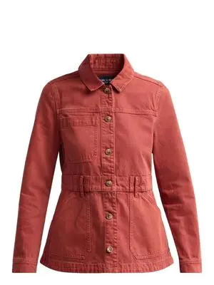 Veronica Beard Anzu Cotton Jacket - Rust