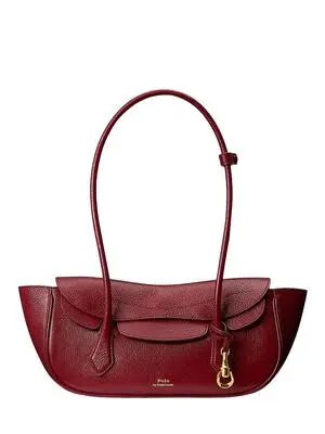 Polo Ralph Lauren Polo Blaze Small Grain Leather East-west Shoulder Bag - Currant