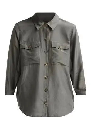 L'Agence Pearson Military Blouse Ash Olive