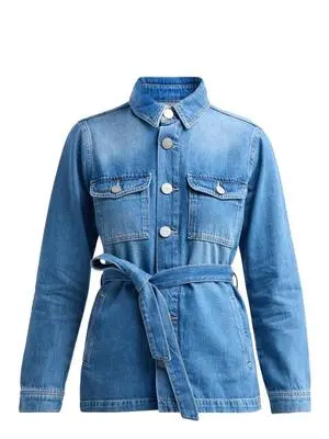 L'Agence Samaya Denim Safari Jacket - Torvang