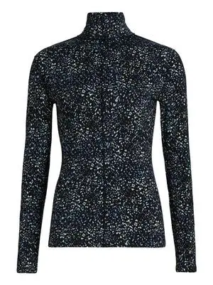 Proenza Schouler White Label Audrey Cheetah Print Top - Navy Multi
