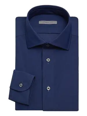 Corneliani Performance Stretch-nylon Shirt - Medium Blue Navy