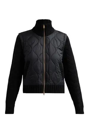 Veronica Beard Patra Quilted Wool-blend Jacket - Black