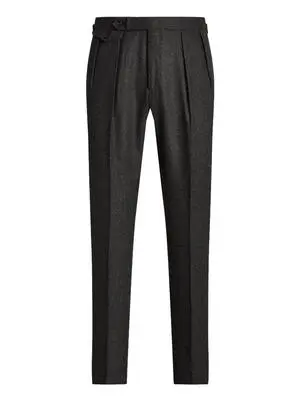 POLO RALPH LAUREN Pleated Wool Flannel Trousers