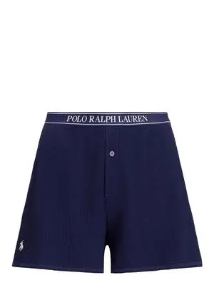 Polo Ralph Lauren Club Waffle Stretch-cotton Boxer Shorts - Navy
