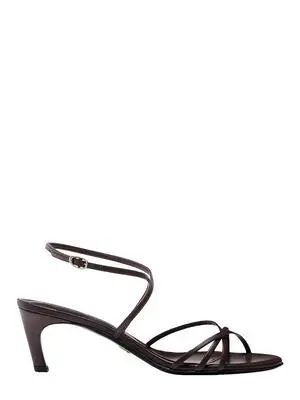 Proenza Schouler Uma Strappy Leather Ankle Sandals - Currant