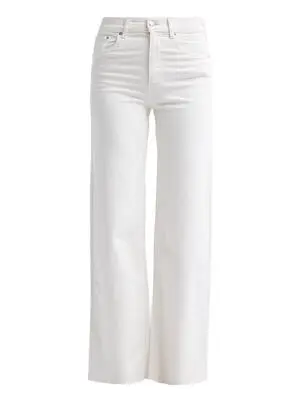 LE JEAN Column High-rise Straight-leg Jeans - Bone