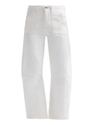 LE JEAN Utility Crop Jeans Bone