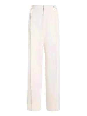 Proenza Schouler Cletina Pleated-front Wide-leg Pants - Ecru