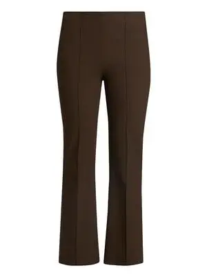 Vince Mid-rise Pintuck Crop Flare Pants Willow