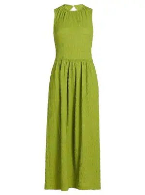 Proenza Schouler White Label Zoira Textured Maxi Dress - Pea