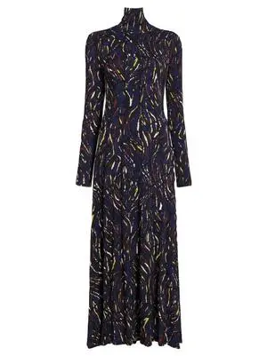 Proenza Schouler White Label Mabel Jersey Maxi Dress - Malbec Multi