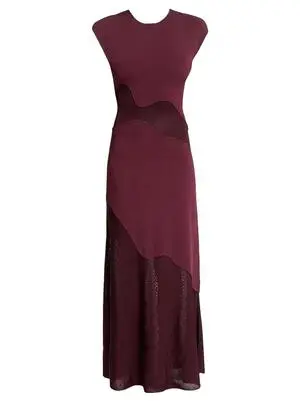 Proenza Schouler Maissa Mix Media Maxi Dress - Amarone