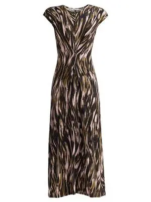 Proenza Schouler White Label Miranda Printed Jersey Midi Dress - Willow Multi