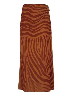 VIX PAULA HERMANNY Sundown Amira Striped Maxi-skirt