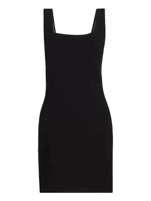 VICTOR GLEMAUD Square Neck Mesh Panel Minidress