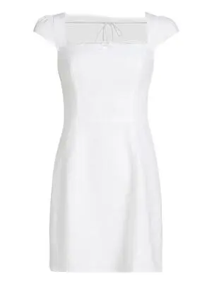 REFORMATION Loula Linen Minidress - White