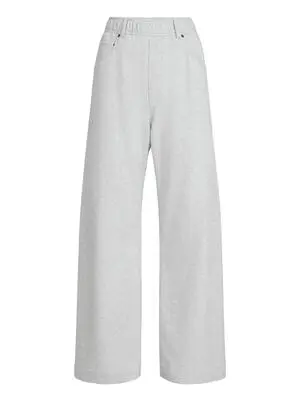 Brunello Cucinelli Cotton Smooth French Terry Trousers Silver