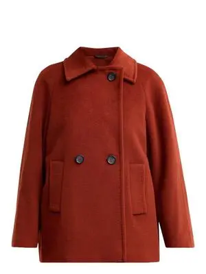 Cinzia Rocca Virgin Wool Double-breasted Jacket - Paprika