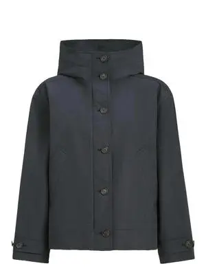 Brunello Cucinelli Techno Cotton Taffeta Outerwear Jacket - Blue