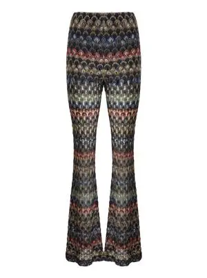 Missoni Scale Pattern Flare Pants - Multicolor