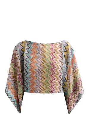 Missoni Zigzag Draped-sleeve Blouse - Multicolor