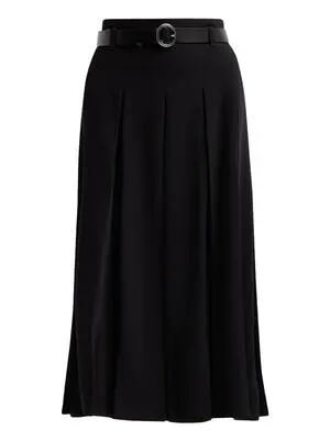 Cinq À Sept Rylee Belted A-line Midi Skirt - Black
