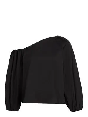 Tanya Taylor Tabitha Off-the-shoulder Top Black