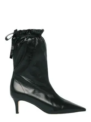 Cinq À Sept Alex 65mm Scrunched Leather Ankle Boots - Black