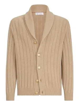 BRUNELLO CUCINELLI Cashmere Ribbed Cardigan