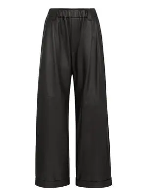 BRUNELLO CUCINELLI Nappa Leather Baggy Trousers
