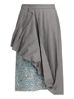 Moschino Lifted Hem Skirt - Multi Grey