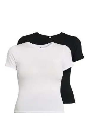 Moschino 2-pack Logo Cotton-blend T-shirt Set - Multi Black