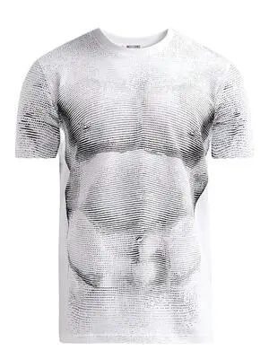 Moschino Abstract Print Cotton T-shirt - White