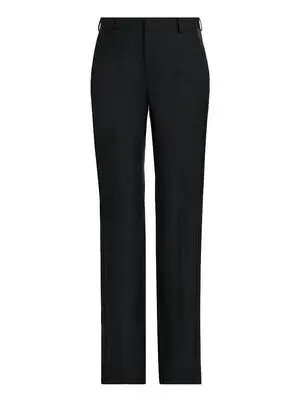 Moschino Crease-front Wool Trousers - Multi Black