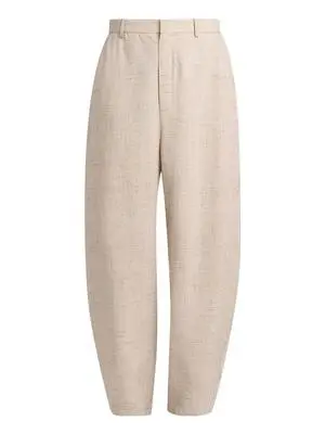 Moschino Tweed Tapered-leg Trousers - Multi Beige