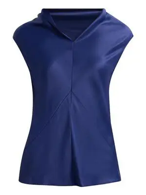 Alberta Ferretti Enver Satin Blouse - Blue