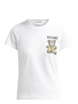 Moschino Tailor Teddy Bear Cotton T-shirt - Multi White