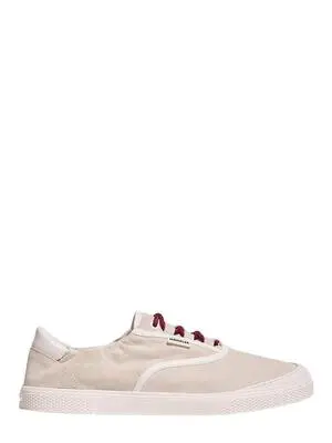 Moncler Vera Leisure Sneakers In Suede - Beige