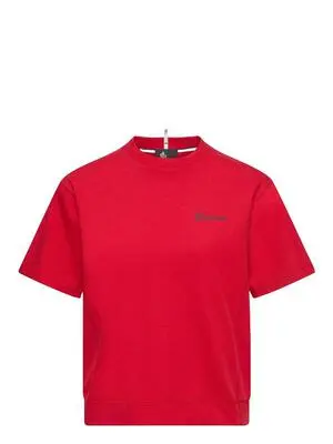 Moncler Crew-neck T-shirt In Cotton - Red