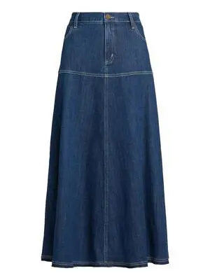 Kobi Halperin Ysabelle Denim Maxi Skirt - Medium Indigo