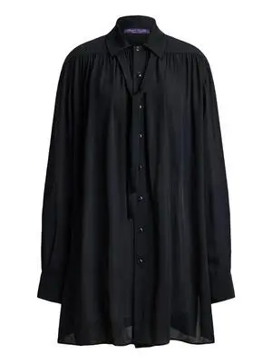 Ralph Lauren Kar Satin Shirt - Black
