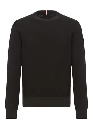 Moncler Sweater In Cotton Black