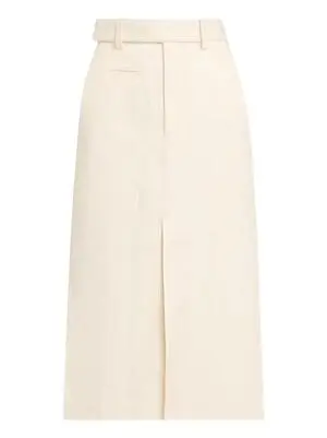 Bottega Veneta Workwear Cotton Twill Midi-skirt - Parchment