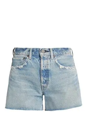 Moussy Vintage Southborough Denim Shorts - Light Blue