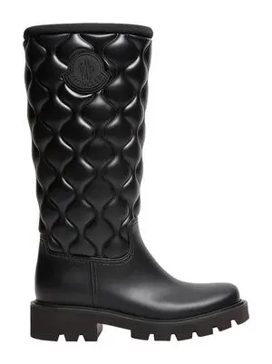 Moncler Kickstream High Rain Boots - Black